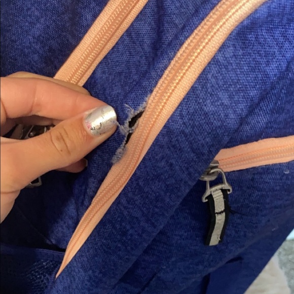 adidas | Bags | Adidas Blue And Peach Backpack | Poshmark